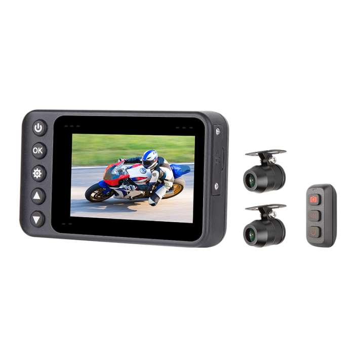 M1500 Motorcycle dash cam with dual 1080P HD night vision camera | Luview