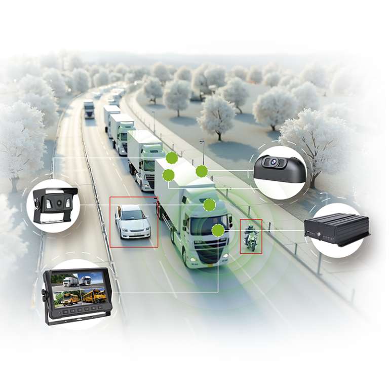 4-16 Channel AI HD MDVR all-in-one fleet management system | Luview